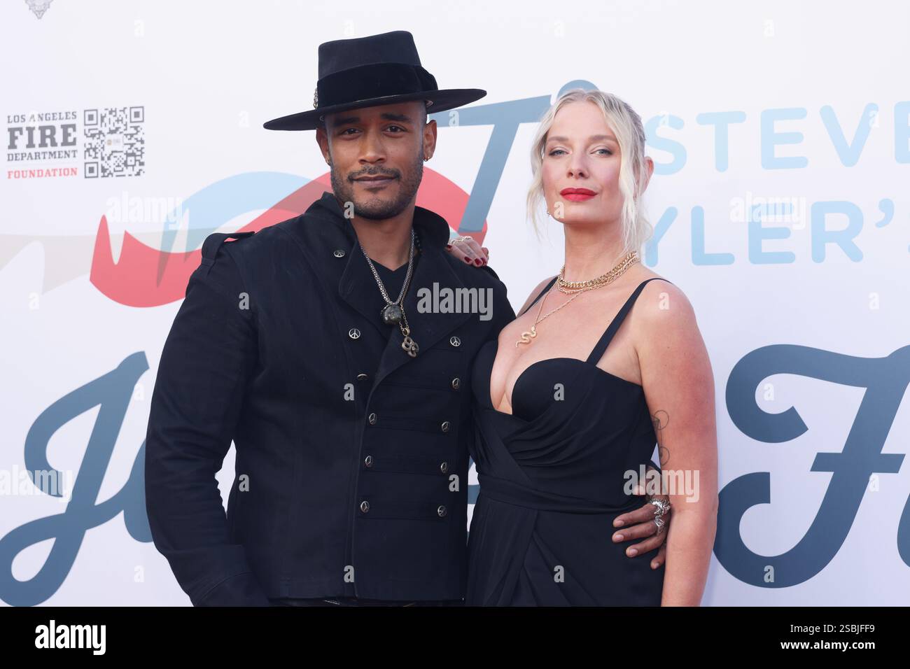Aryeh-Or and Katarina Benzova attend the 6th Annual Jam For Janie GRAMMY Awards Viewing Party at ...