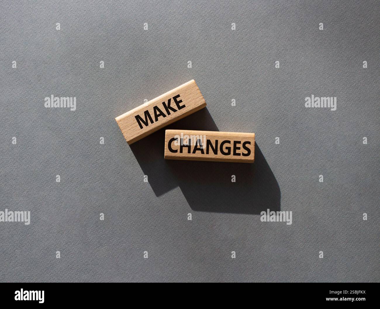 Make changes symbol. Wooden blocks with words Make changes. Beautiful ...