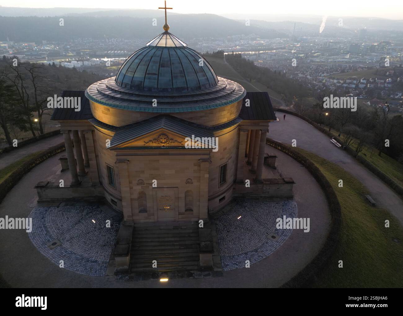 03 February 2025, Baden-Württemberg, Stuttgart: The burial chapel on ...