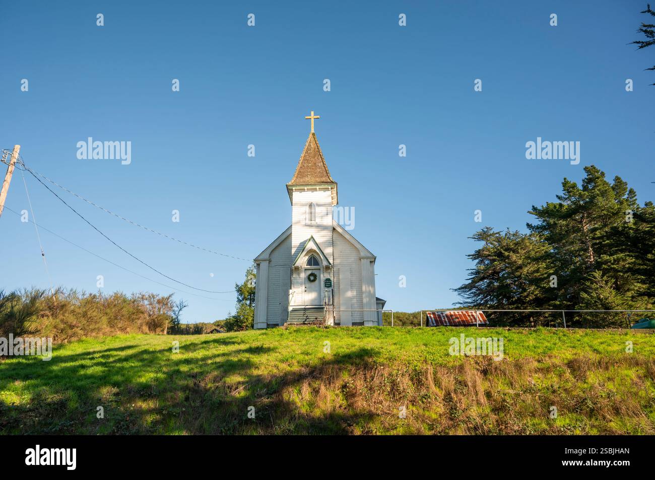St. Patrick's Catholic Church in Petrolia, California Stock Photo - Alamy