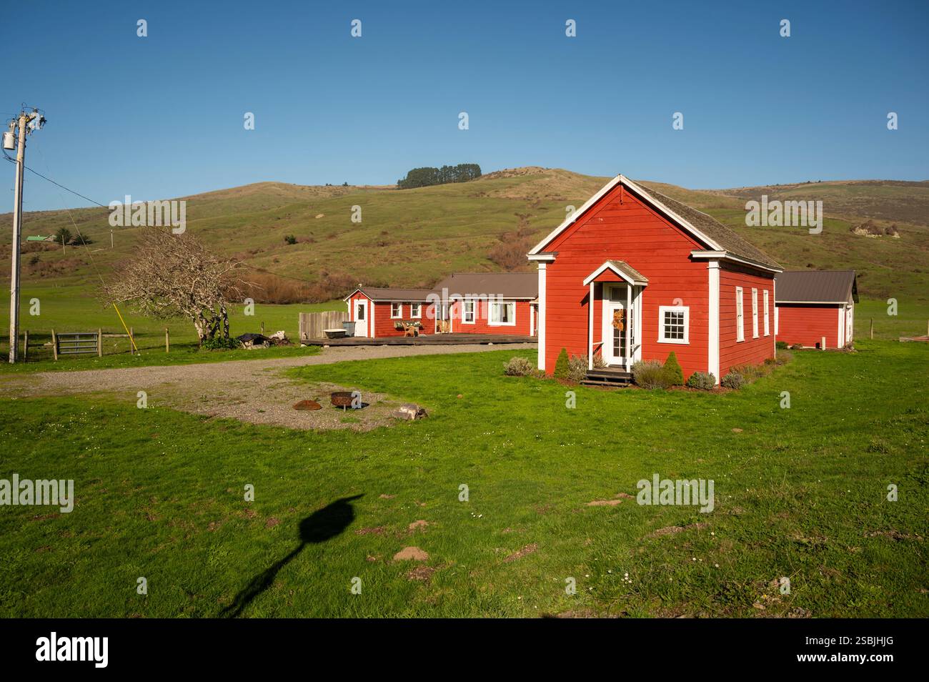 Petrolia, California. Old building on Mattole Road Stock Photo - Alamy