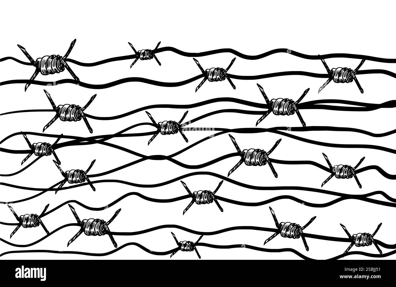 Twisted iron wire on Black and White Stock Photos & Images - Alamy