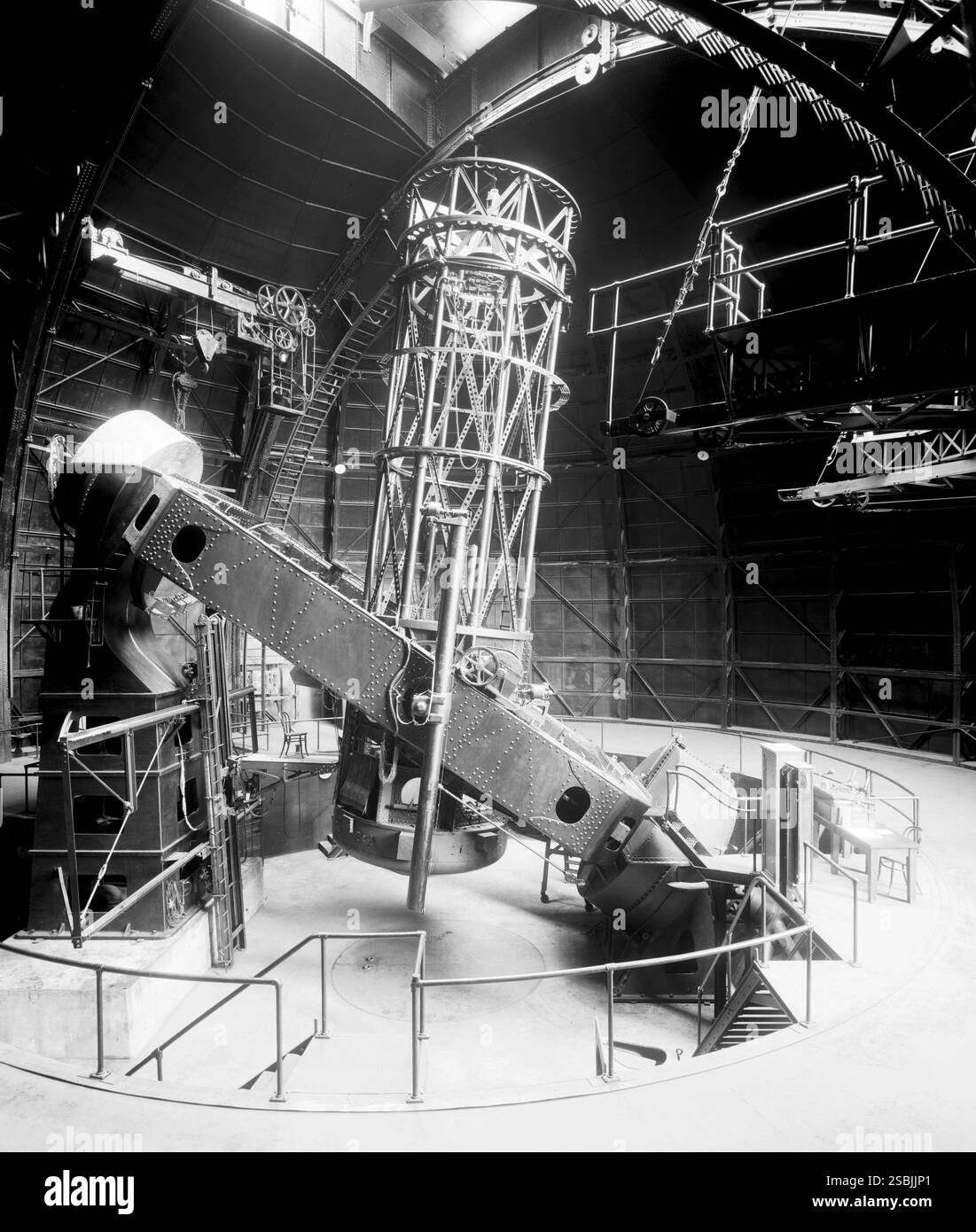 Hooker 100-inch reflecting telescope, Mount Wilson Observatory, c. 1920 ...