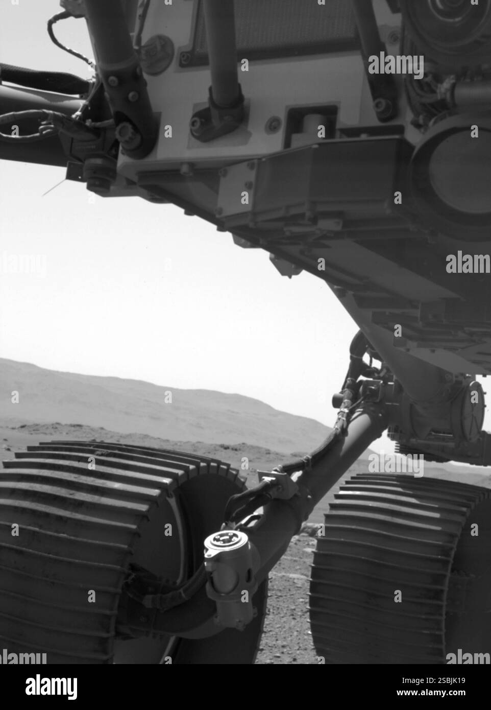 Undercarriage view of the Mars Perseverance rover, acquired by the ...
