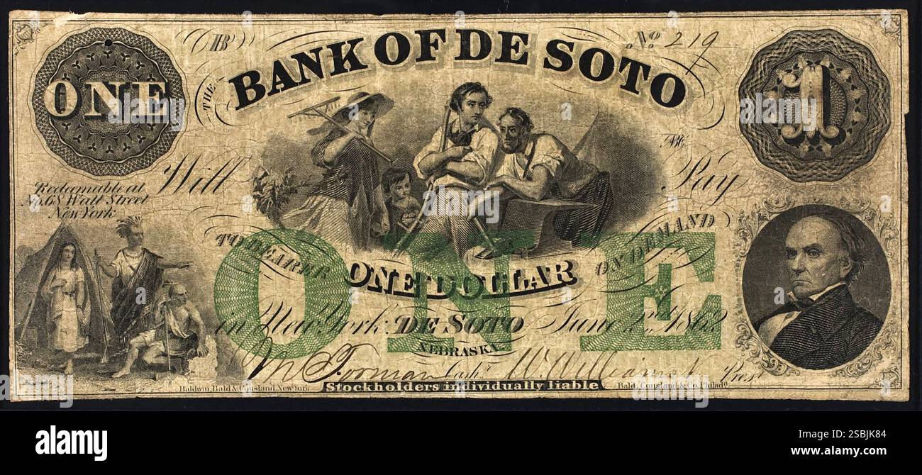 One dollar bill 1862 hi-res stock photography and images - Alamy