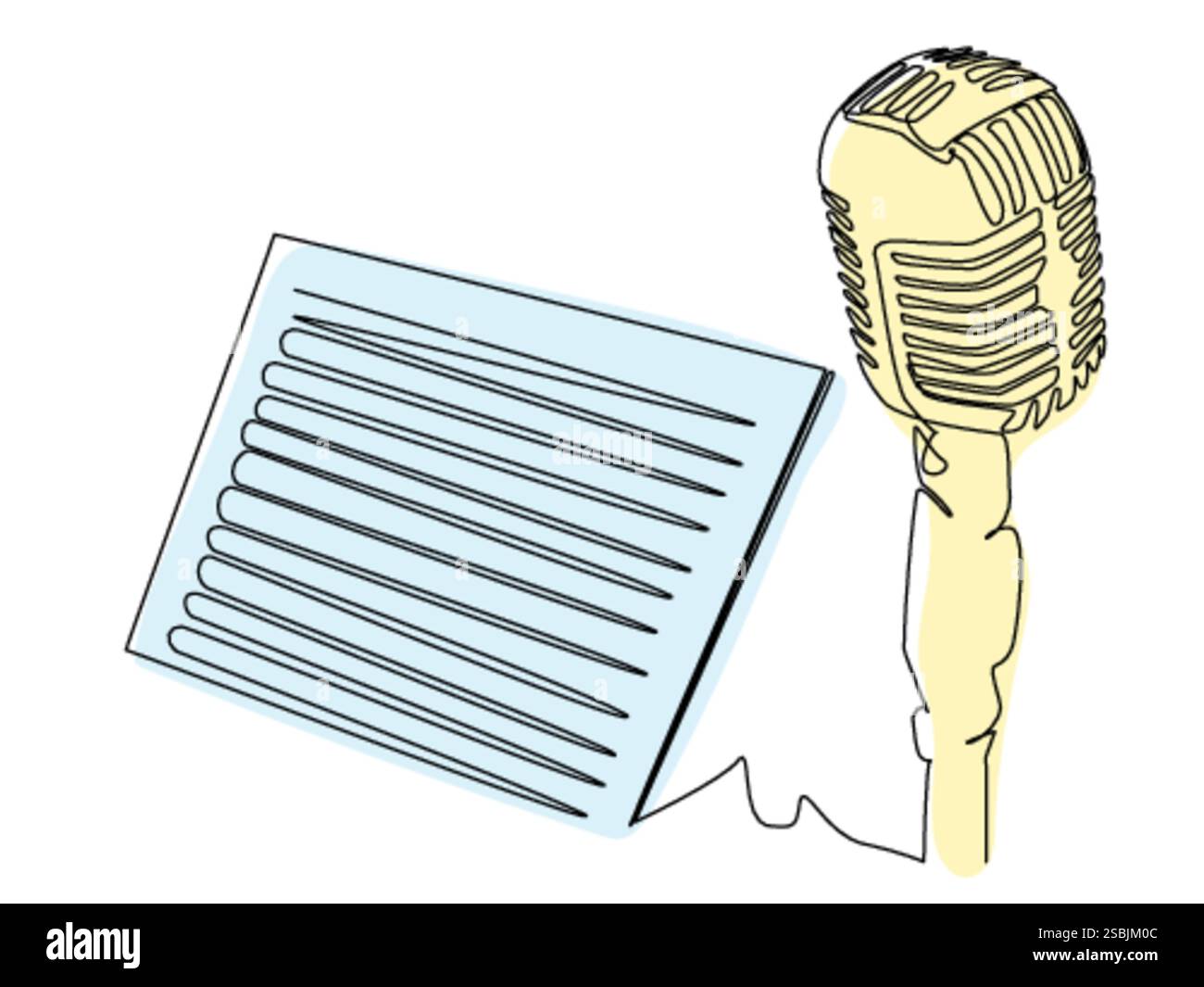 Sound recording session Stock Vector Images - Alamy