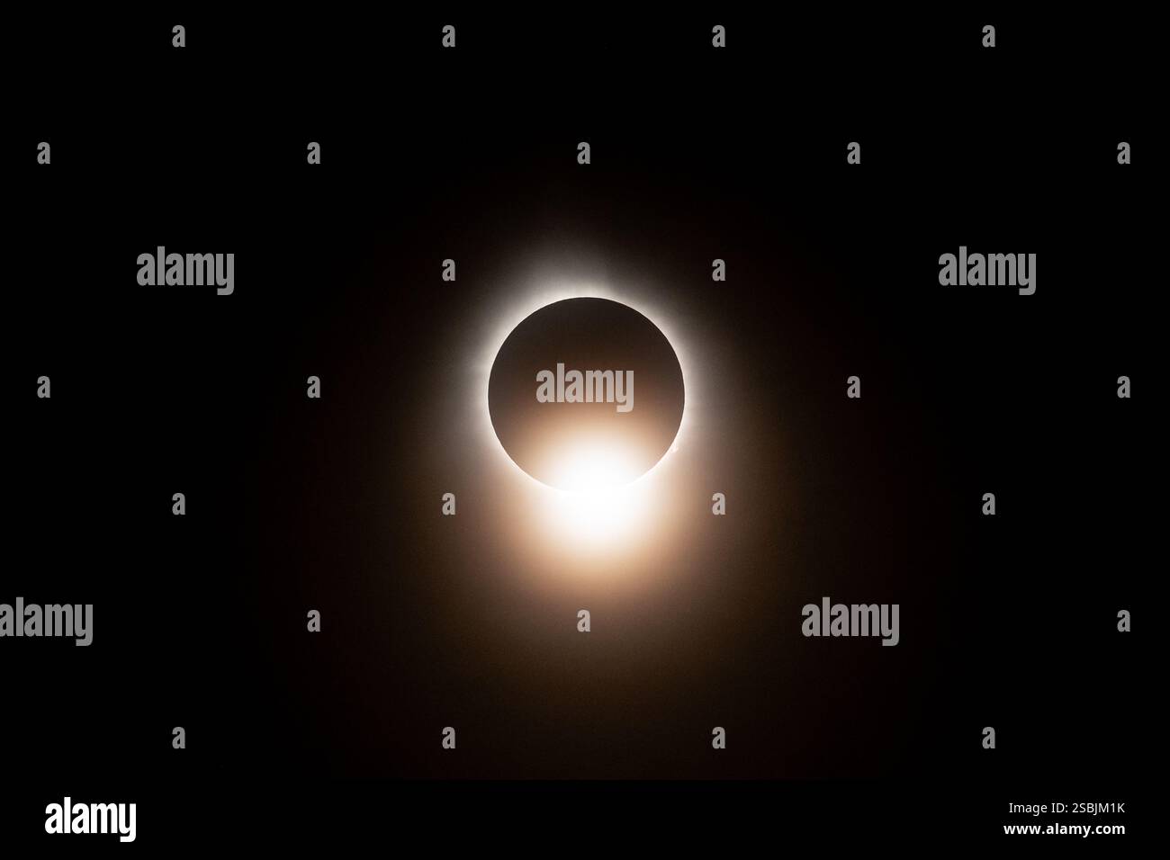 A total solar eclipse captured by NASA's Glenn Research Center on ...