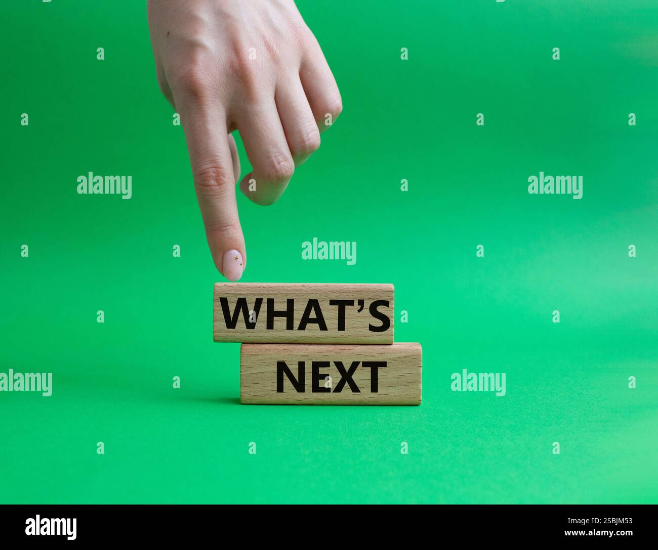 What is next symbol. Concept words What is next on wooden blocks ...