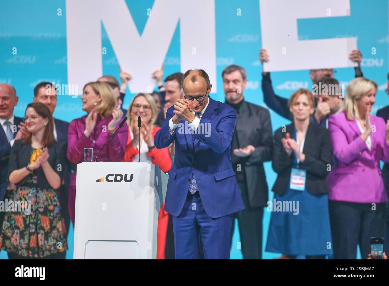 Berlin, Deutschland, 03.02.2025: Citycube Messe: 37. Bundesparteitag ...