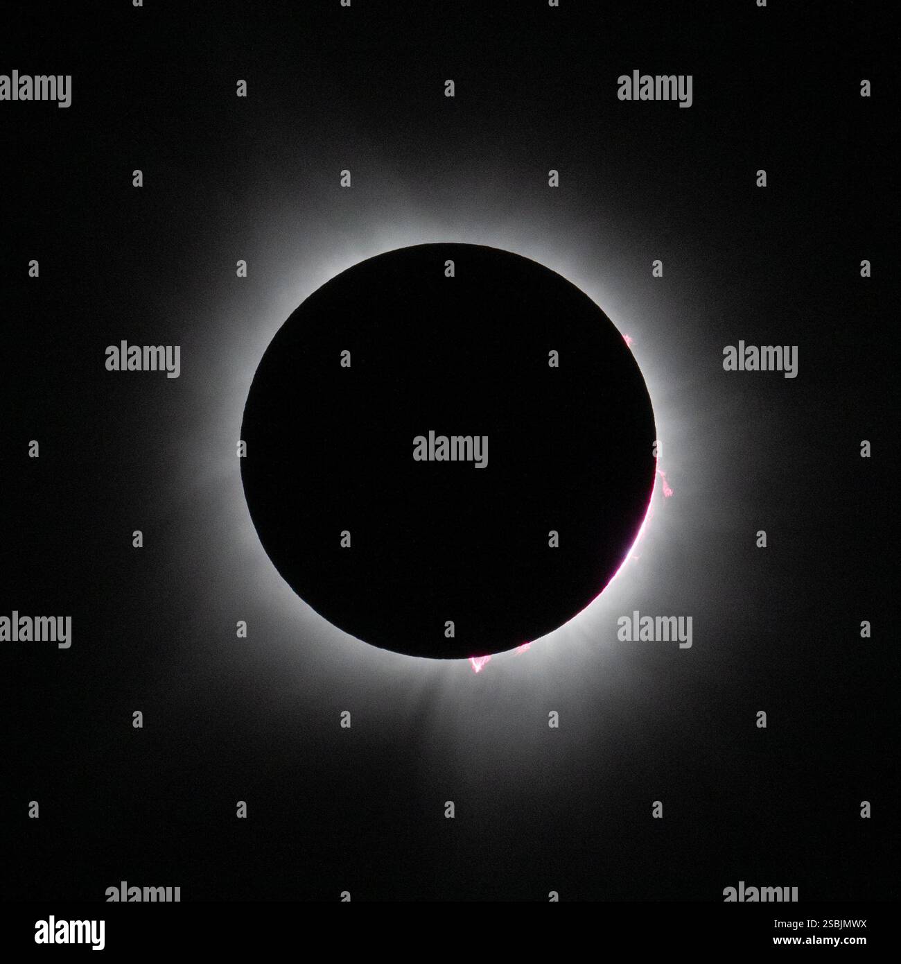 A total solar eclipse is seen in Dallas, Texas on Monday, April 8, 2024 ...