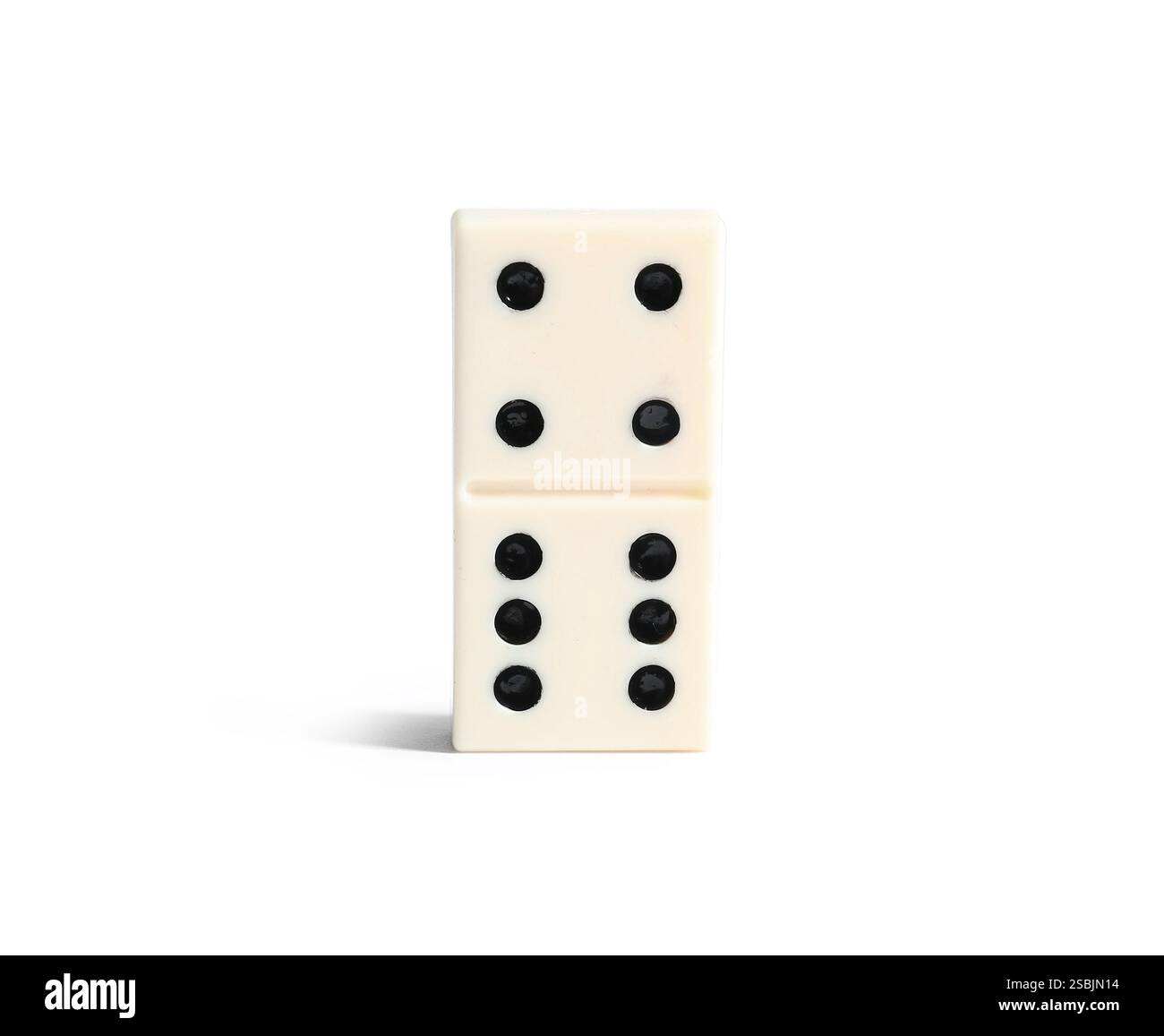 Domino block on white Cut Out Stock Images & Pictures - Alamy