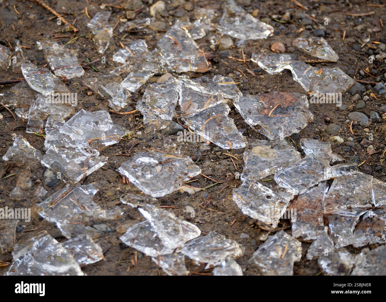 Scattered ice shards on hi-res stock photography and images - Alamy