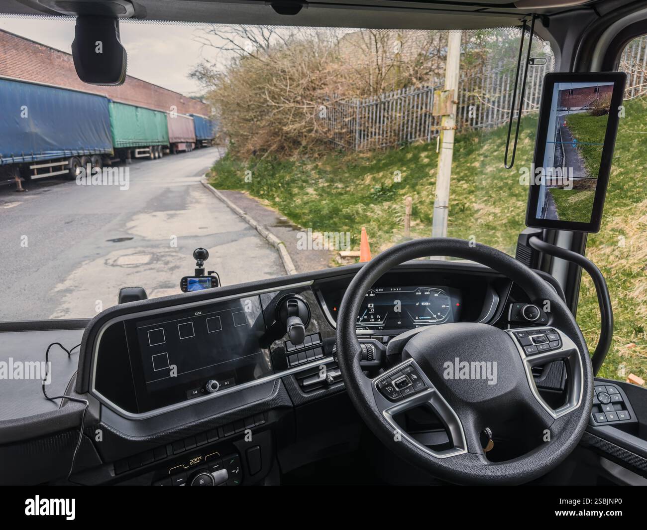 Transport lorry cab interior hi-res stock photography and images - Alamy
