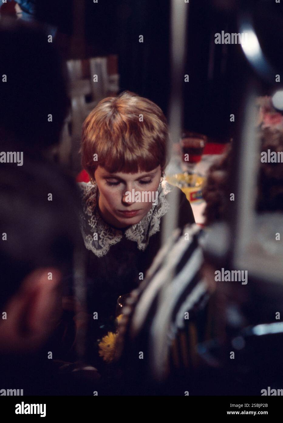 Mia Farrow, American actress, 1969. Photographed by Bernard Gotfryd ...