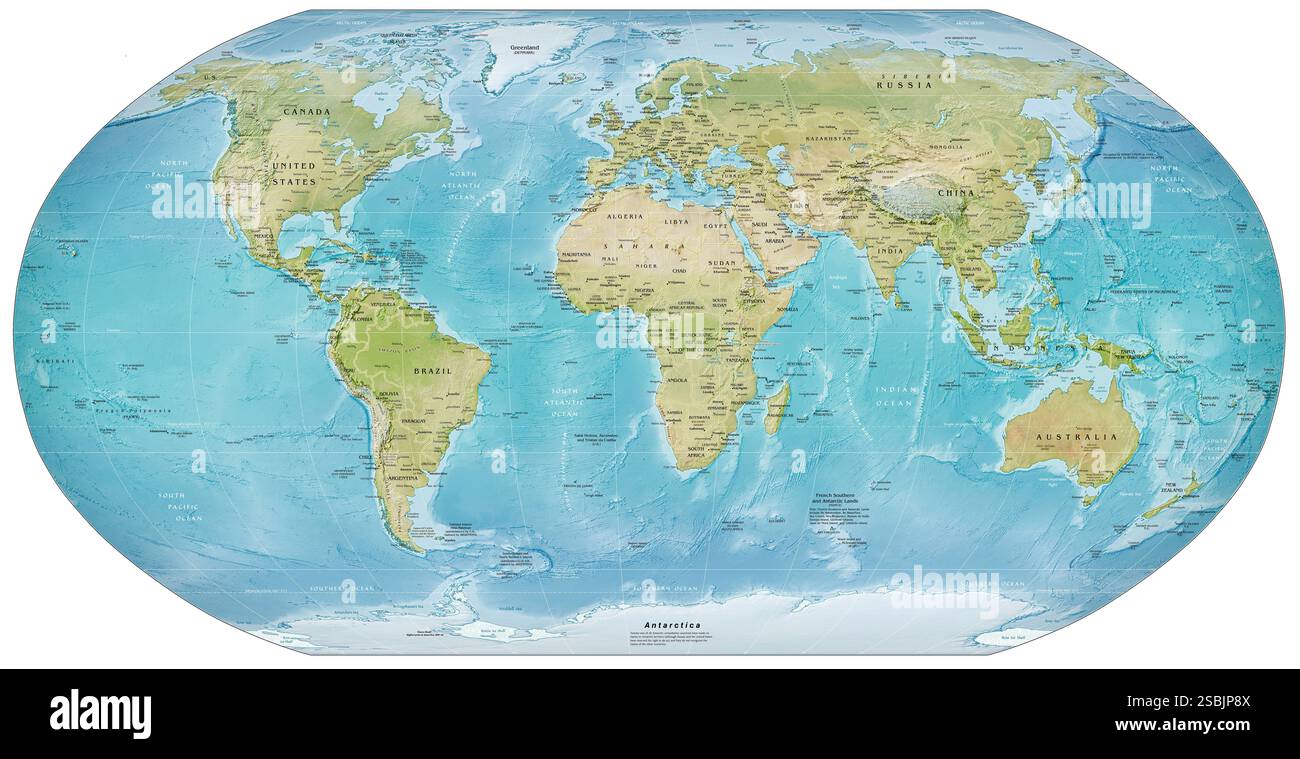 A map of the world Stock Photo - Alamy