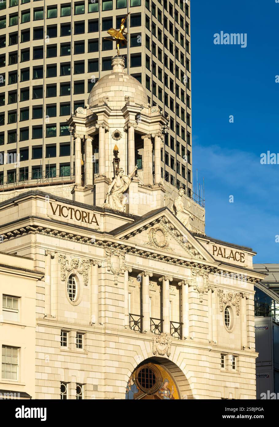 London, United Kingdom - November 13, 2024: A historic Victoria Palace theater building with ...