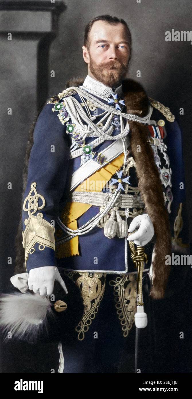 Tsar Nicholas II (1868-1918) of Russia, photographed in Berlin, 1913 ...