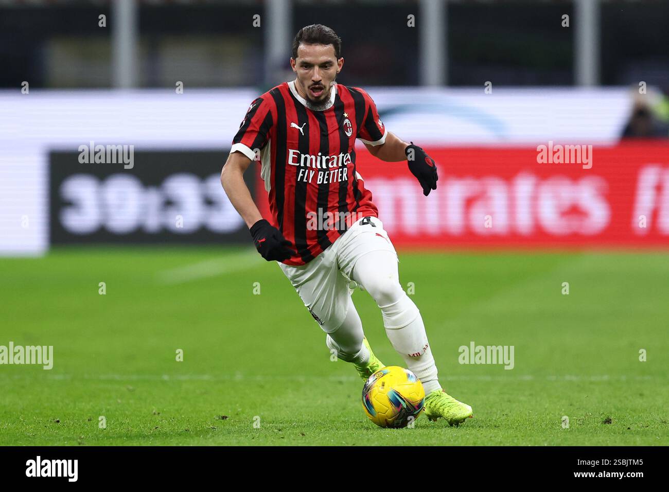 Milano, Italy. 02nd Feb, 2025. Ismael Bennacer of Ac Milan in action ...