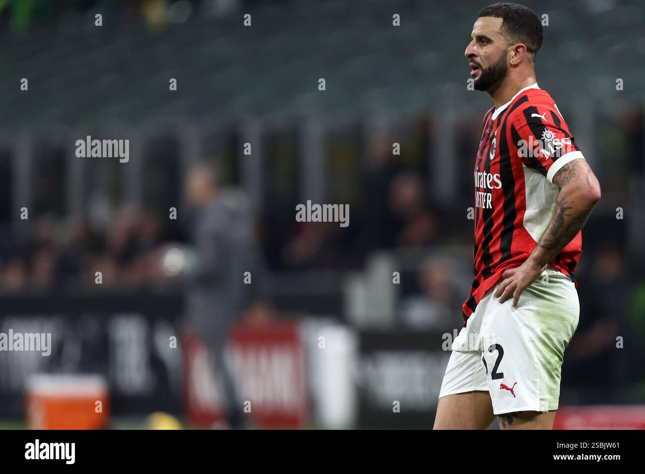 Milano, Italy. 02nd Feb, 2025. Kyle Walker of Ac Milan looks on during ...