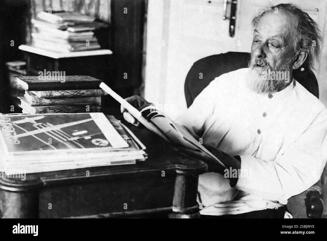 Konstantin Tsiolkovsky (1857-1935), Russian and Soviet rocket scientist ...