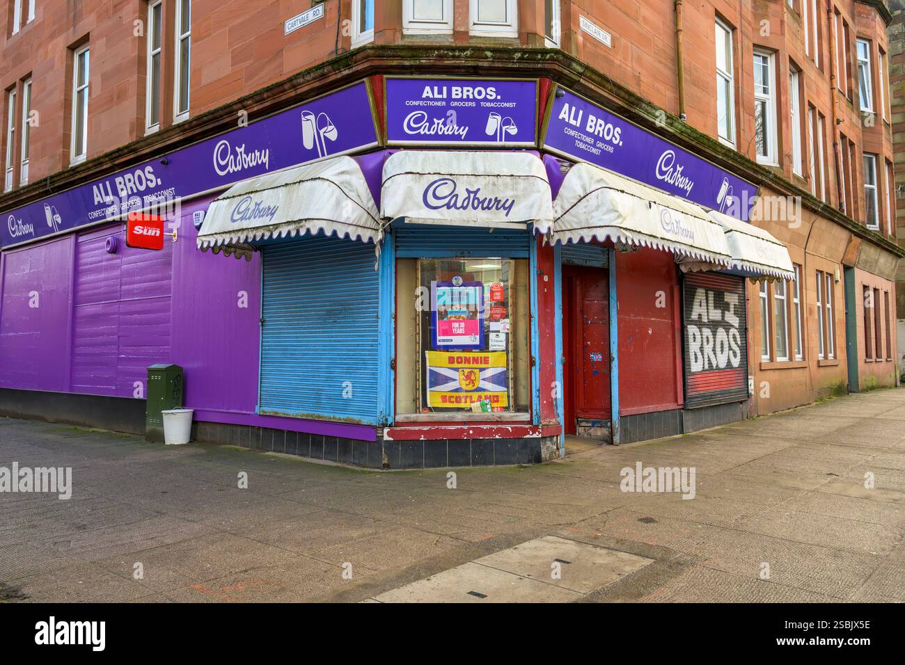 Ali Brothers corner shop at the junction of Sinclair Drive and Cartvale ...