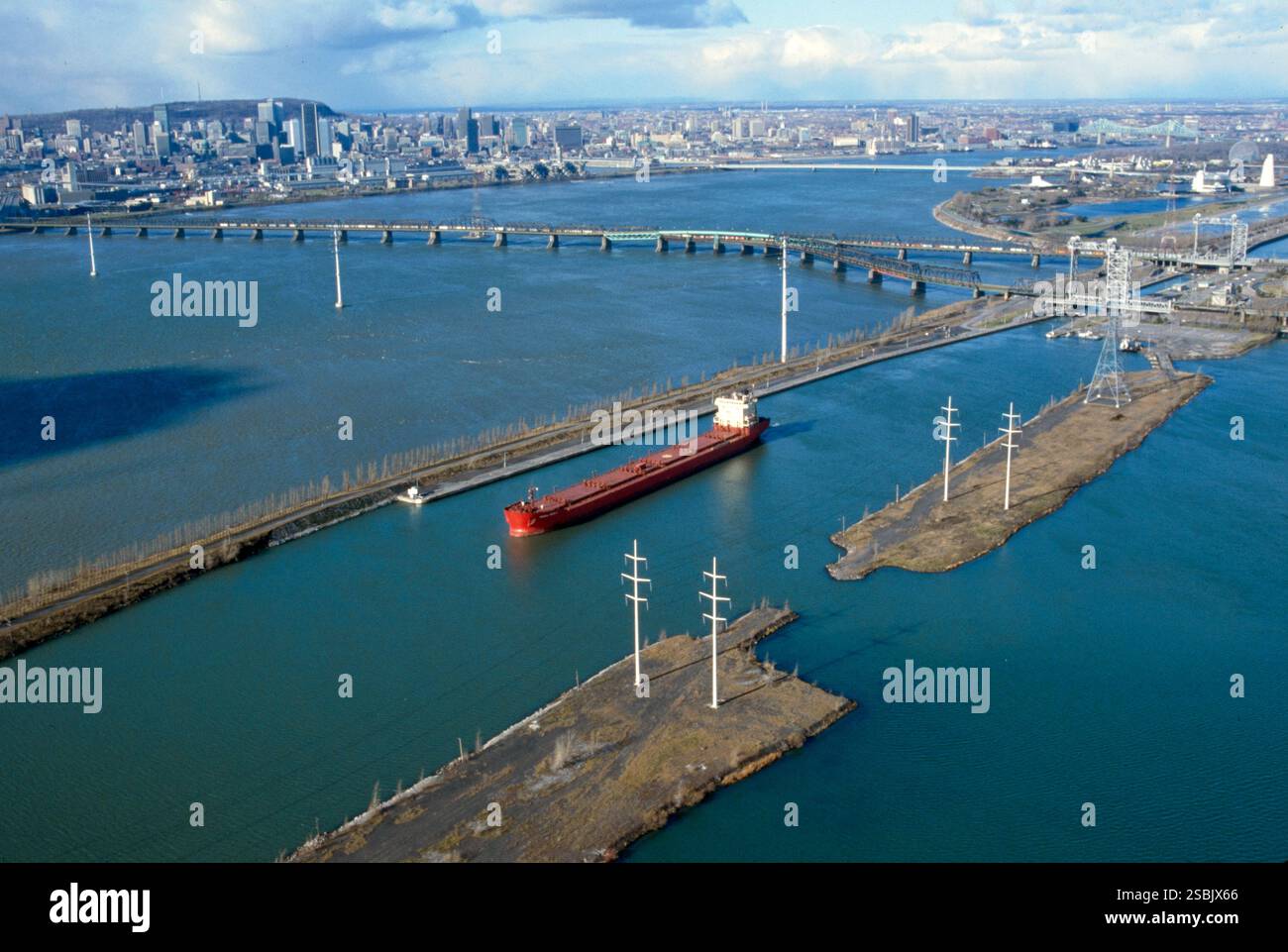St. Lawrence Seaway, Canada, August 1964. The St. Lawrence Seaway is a ...