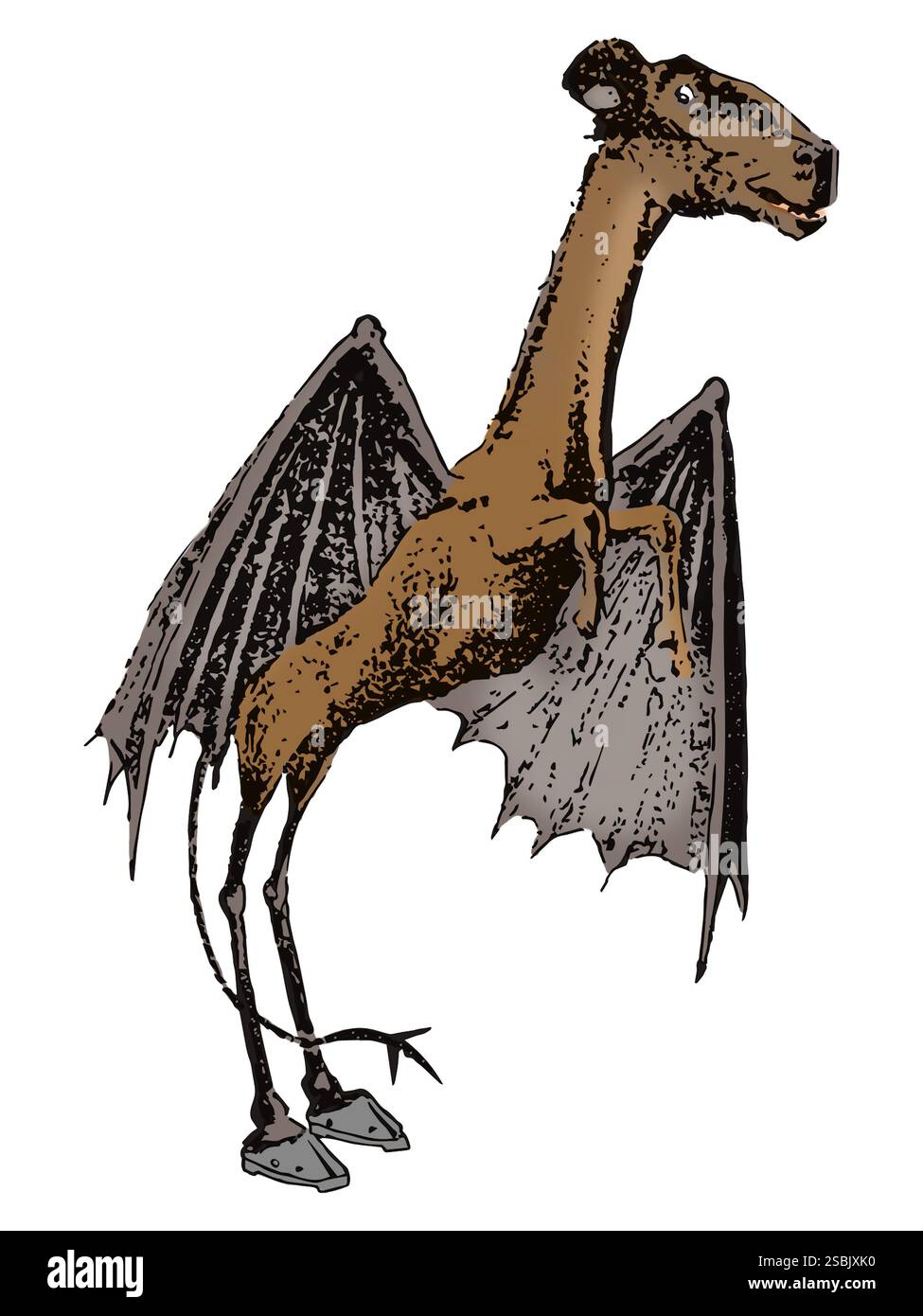 The Jersey Devil, an illustration from the Philadelphia Bulletin ...