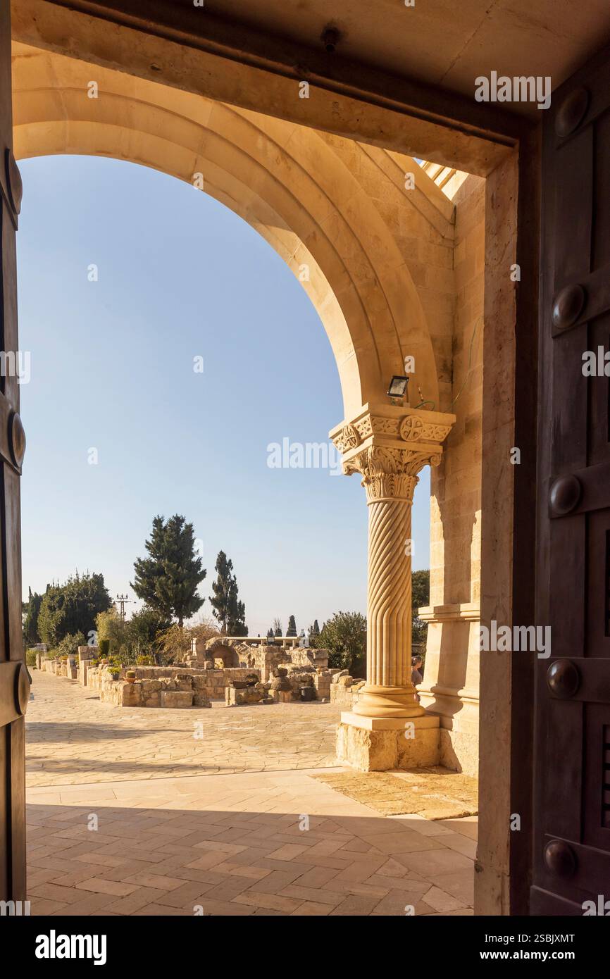 Mount Tabor, Israel – February 3, 2025: View from The Basilica of the ...