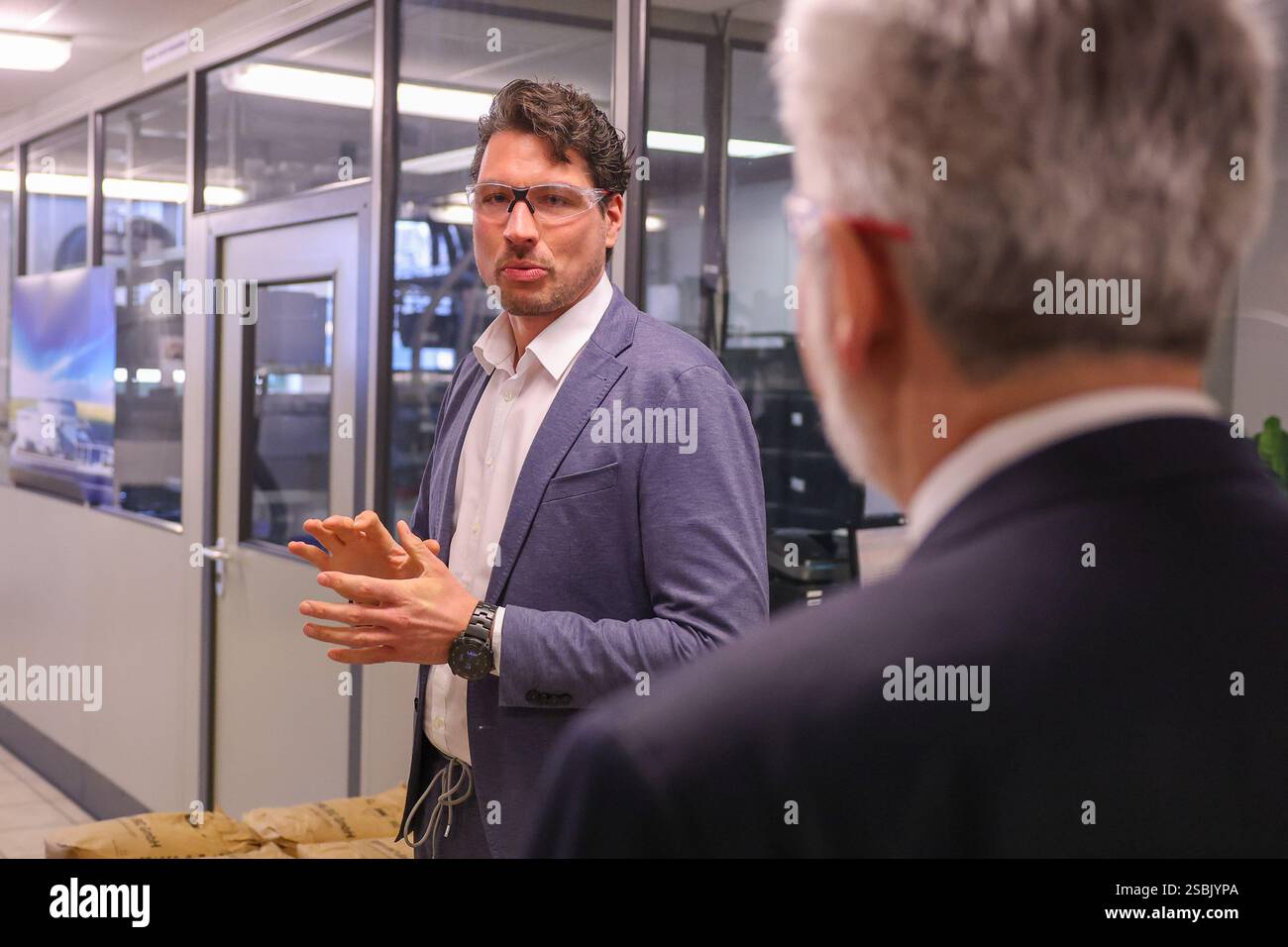Bitterfeld Wolfen, Germany. 03rd Feb, 2025. Linus Froböse, Managing ...