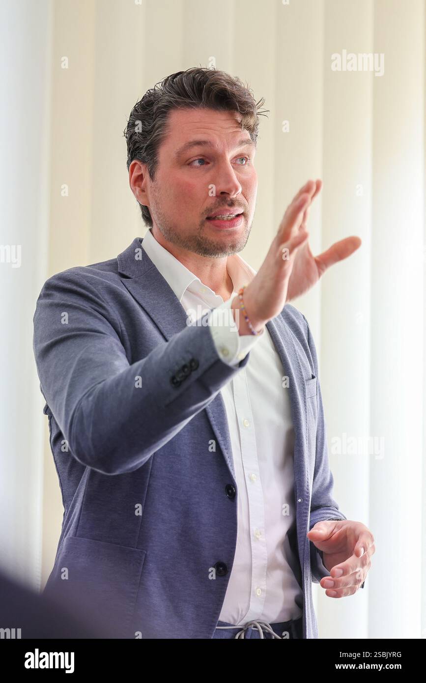 Bitterfeld Wolfen, Germany. 03rd Feb, 2025. Linus Froböse, Managing ...