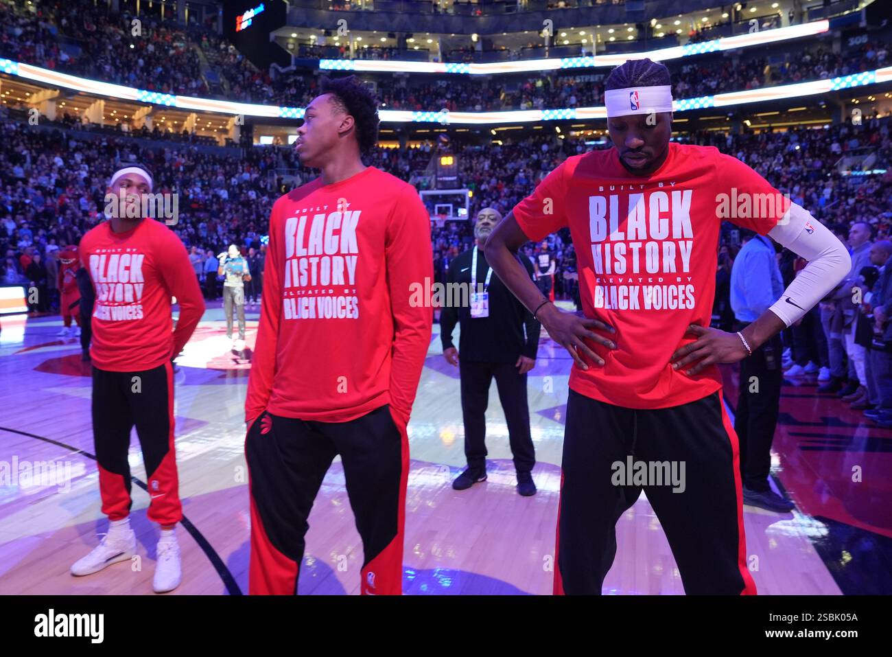 Toronto, Canada. 02nd Feb, 2025. Toronto Raptors forward Bruce Brown ...