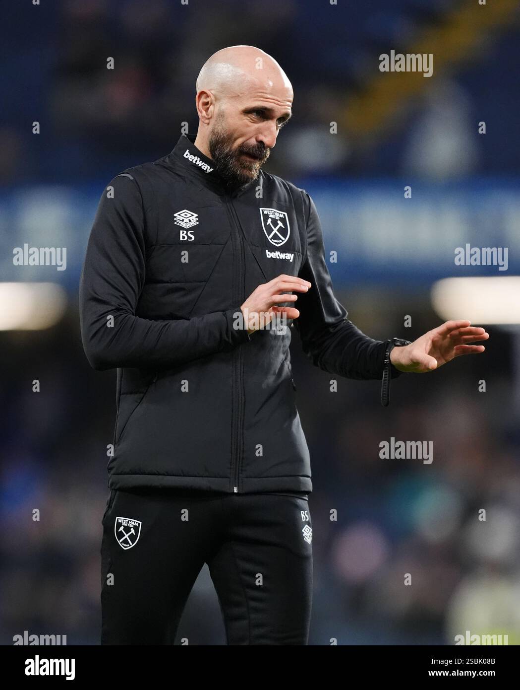 West Ham United assistant head coach Bruno Saltor before the Premier ...