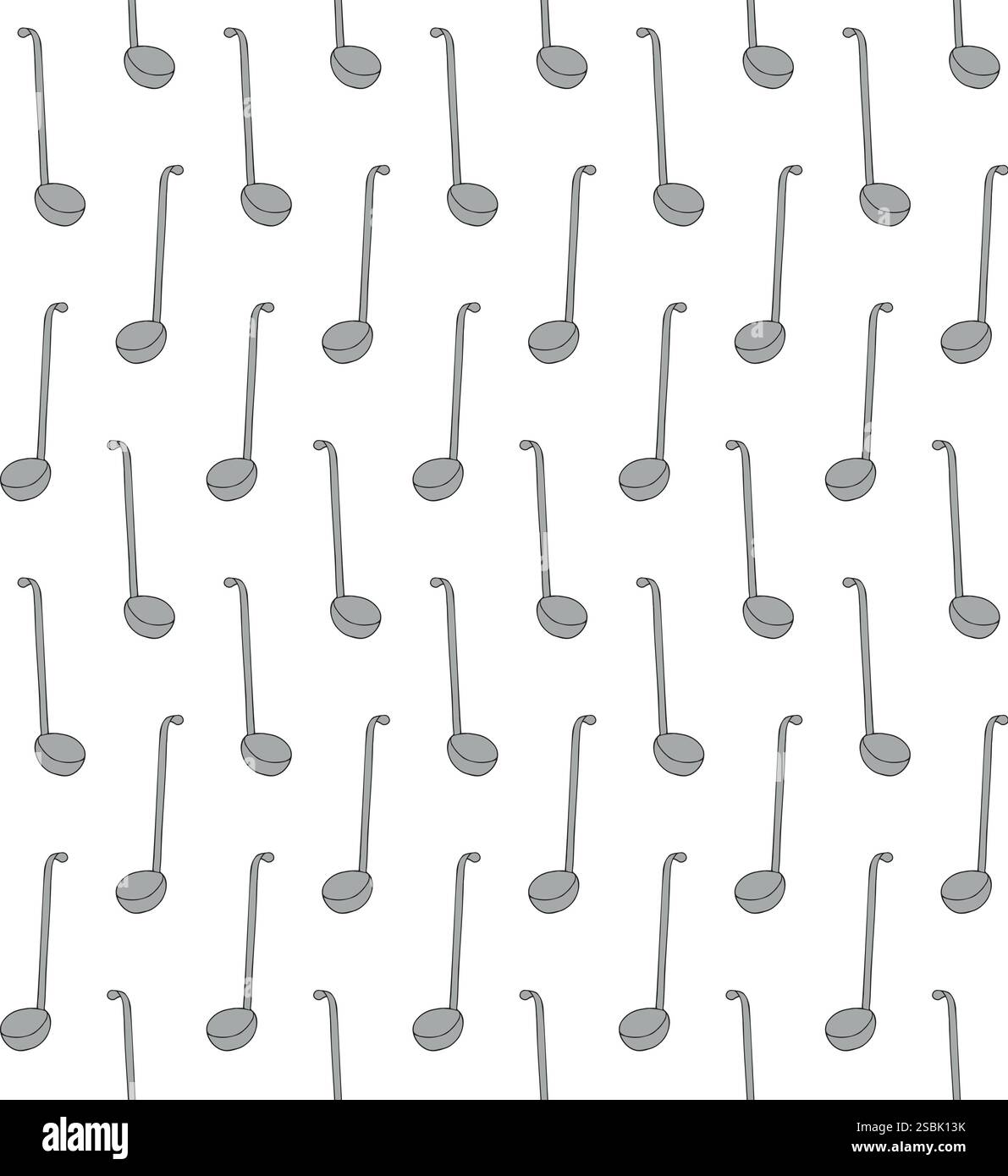 Vector seamless pattern of hand drawn ladle Stock Vector Image & Art ...