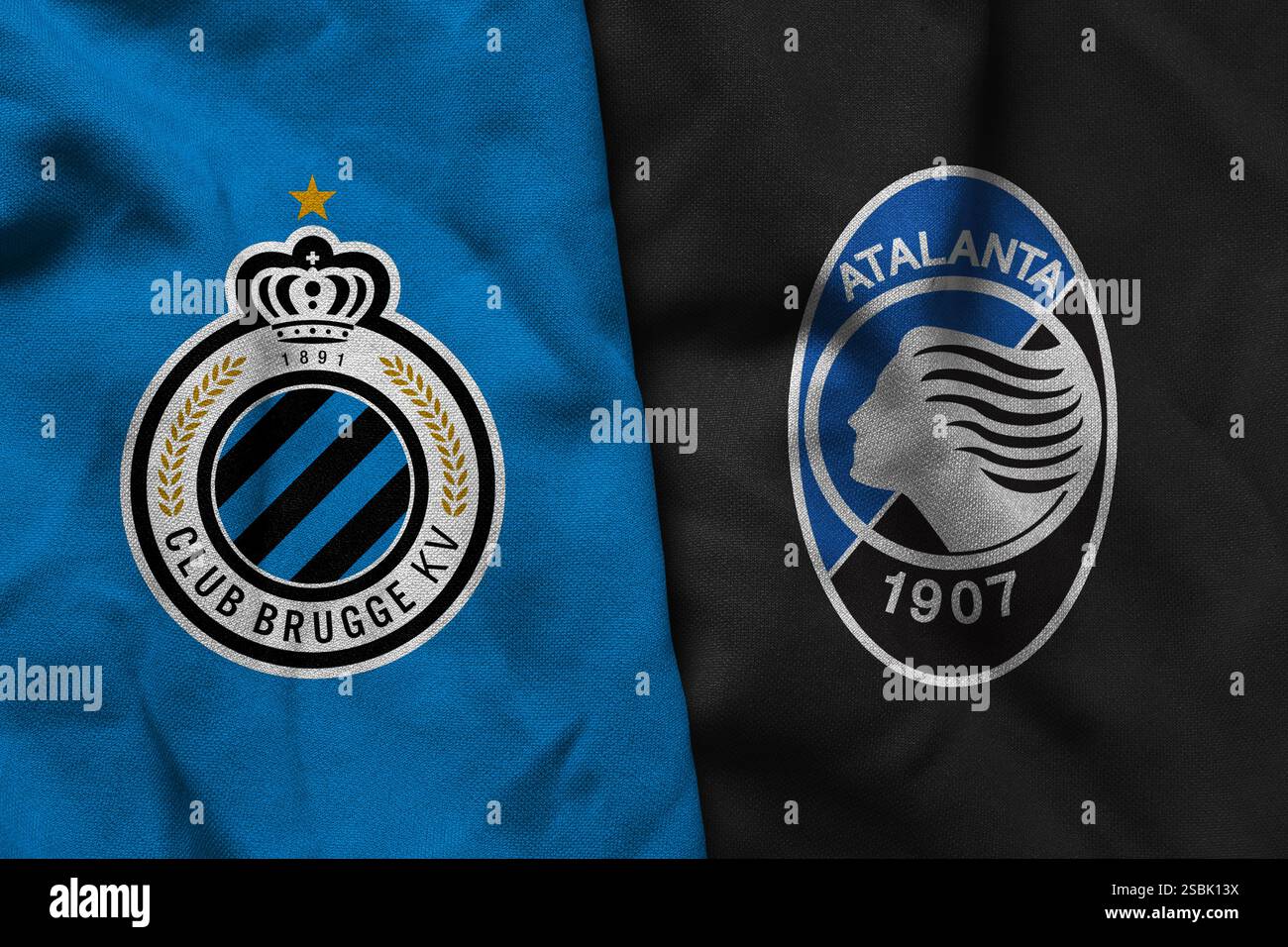 Pringsewu, Lampung; February 4, 2025; Bruggen football club logo fabric ...