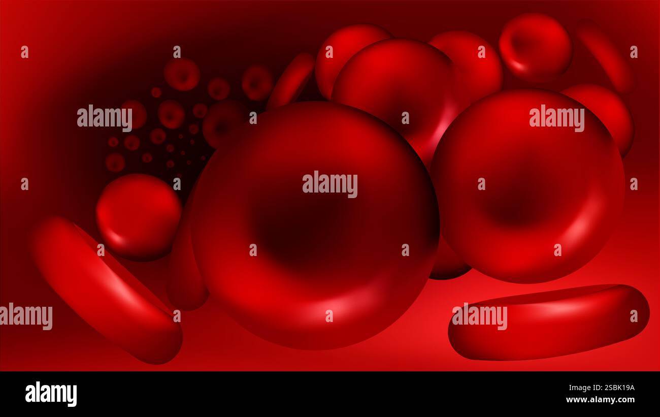 Illustration red blood cell Stock Vector Images - Alamy
