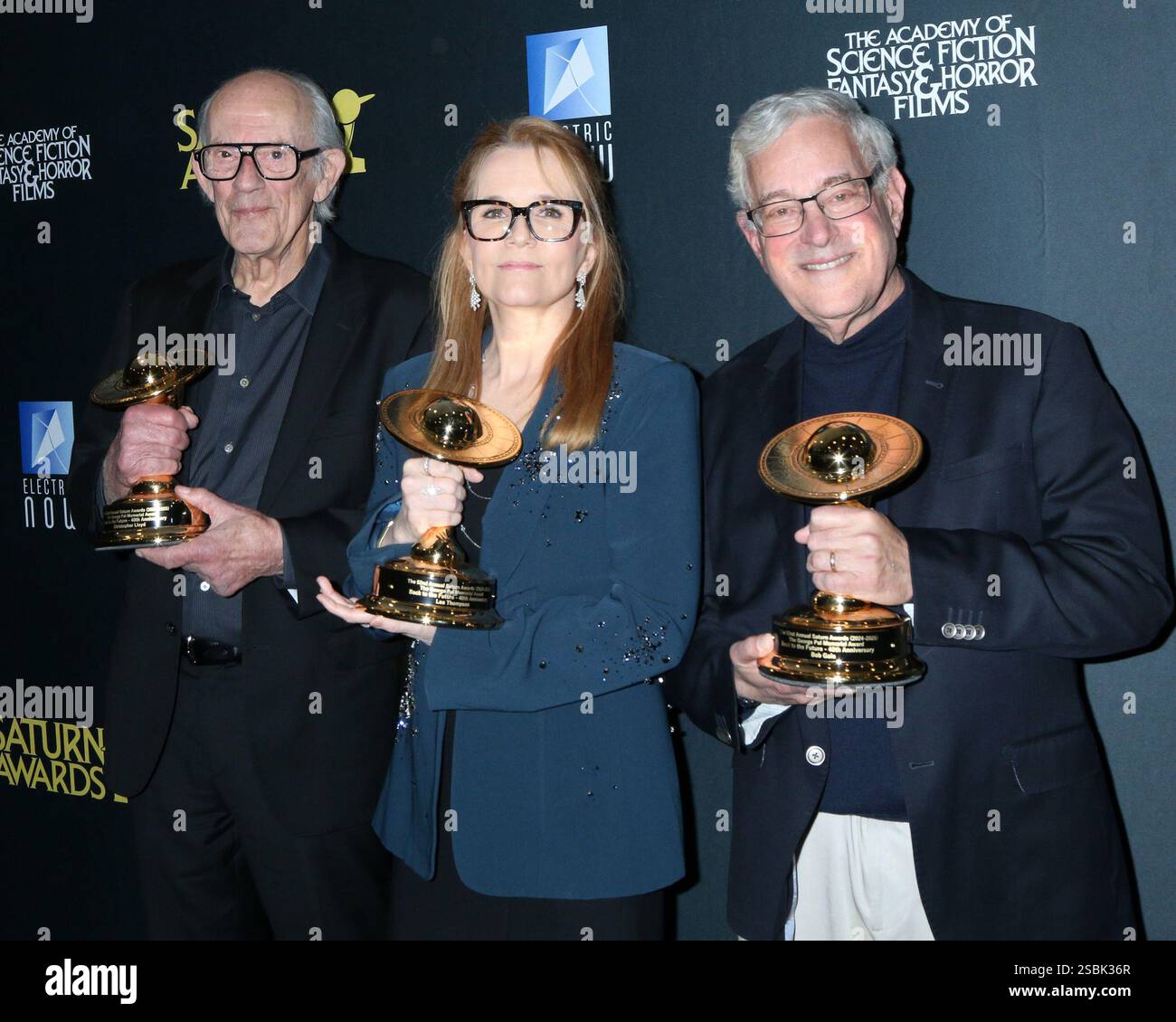 Los Angeles, USA. 02nd Feb, 2025. LOS ANGELES - FEB 2: Christopher Lloyd, Lea Thompson, Bob Gale ...