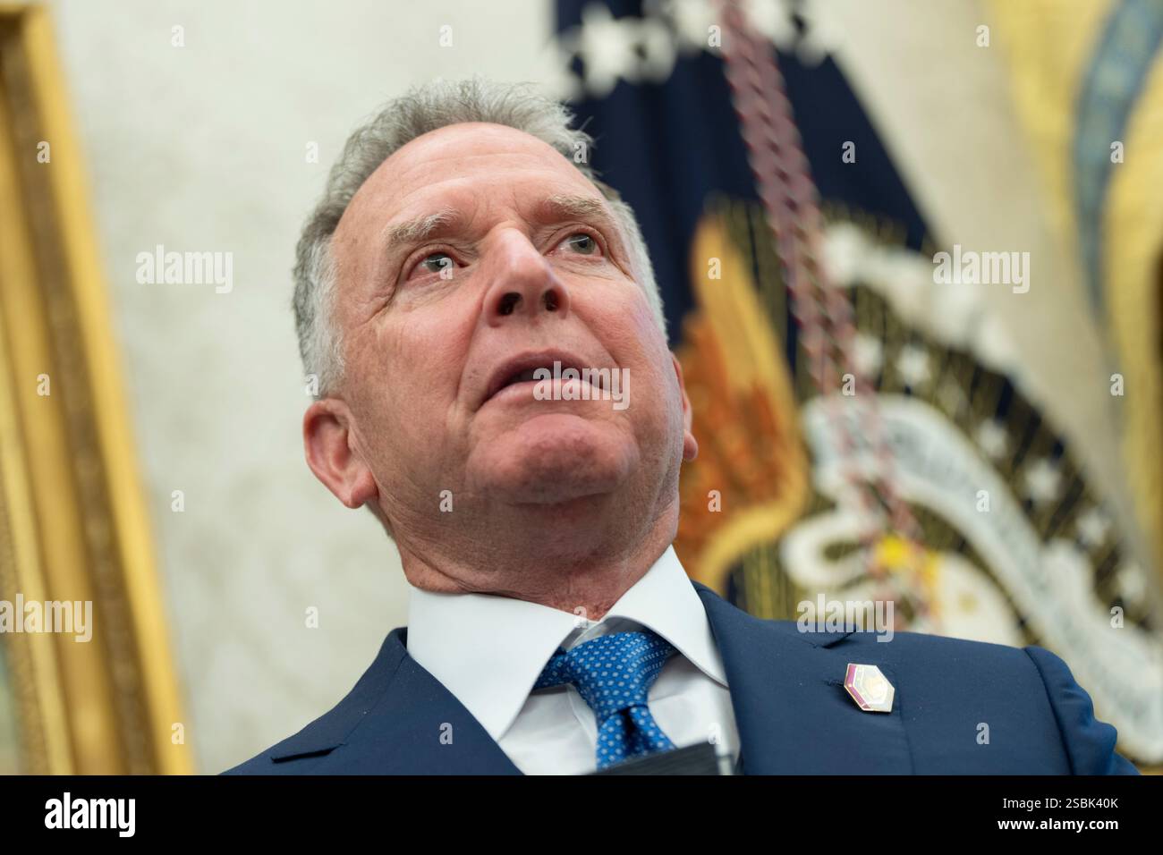 United States Middle East Envoy Steven Witkoff watches as United States ...