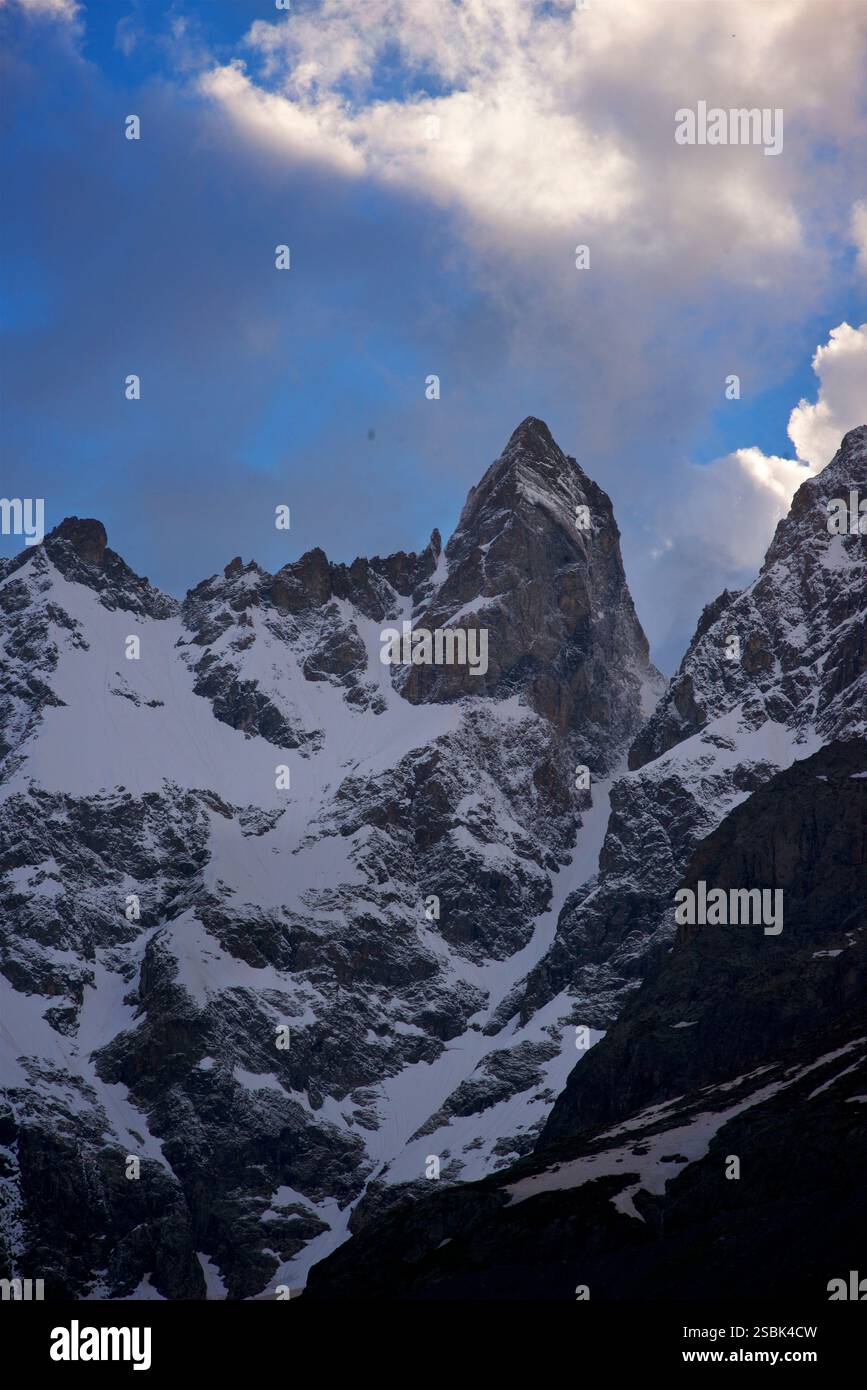 Le Fifre - a peak in theÉcrins Massif, Dauphiné Alps, France. It is the ...