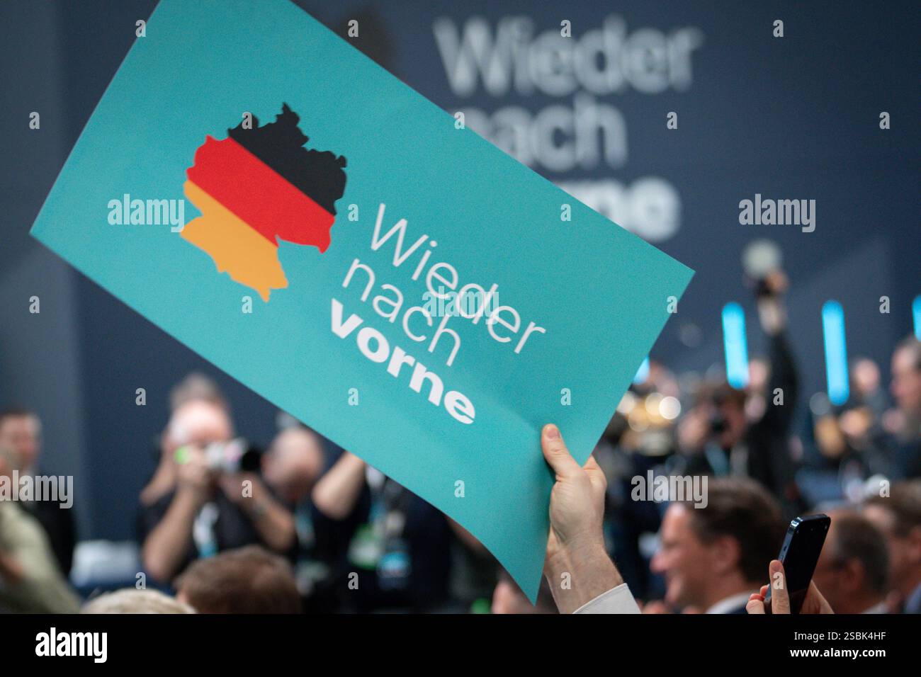 37.Bundesparteitag der CDU Deutschlands Plakat Wieder nach vorne beim ...