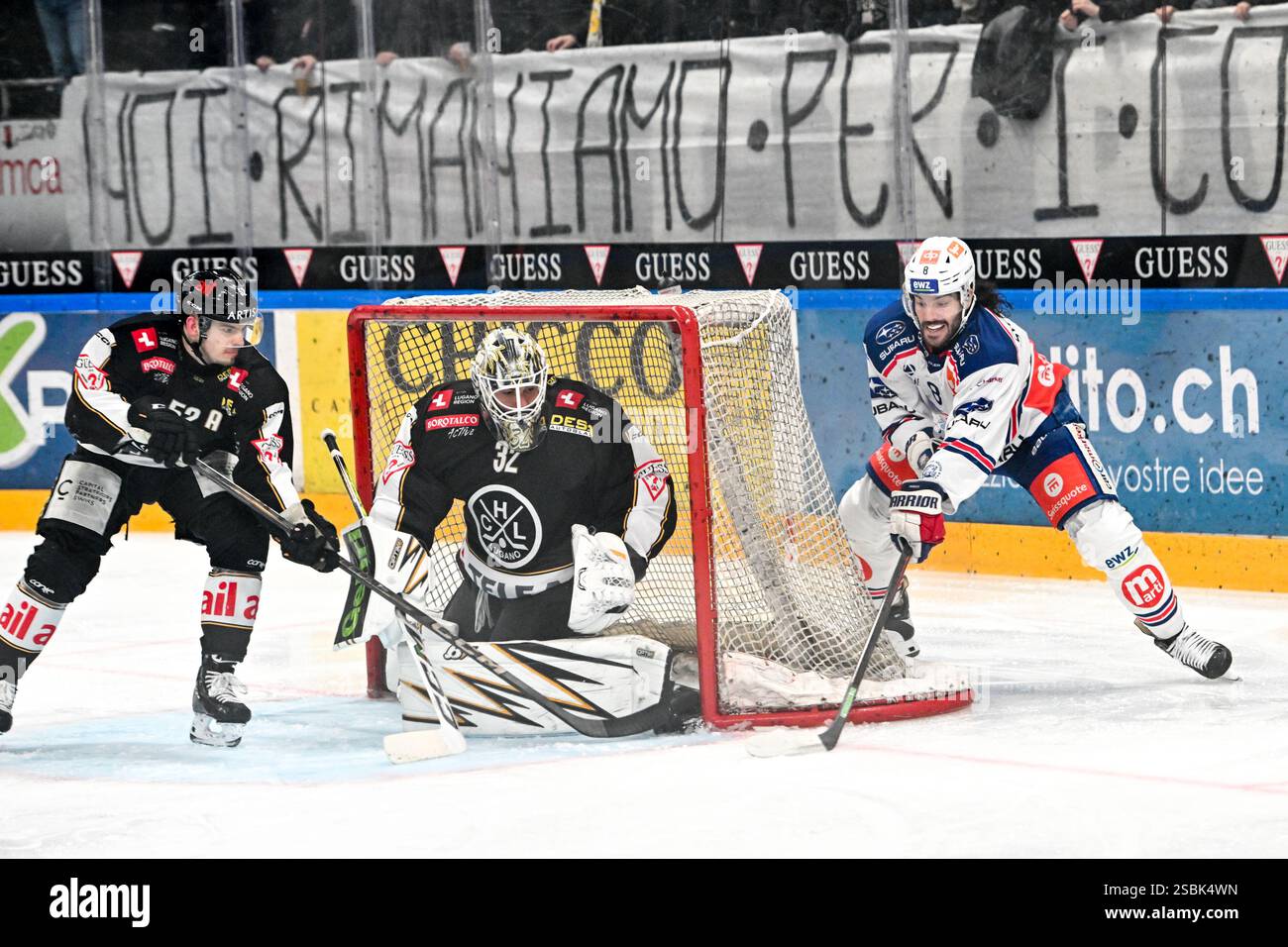 03/02/2025, Porza, Cornèr Arena, NL: HC Lugano - ZSC Lions, #8 Willy ...