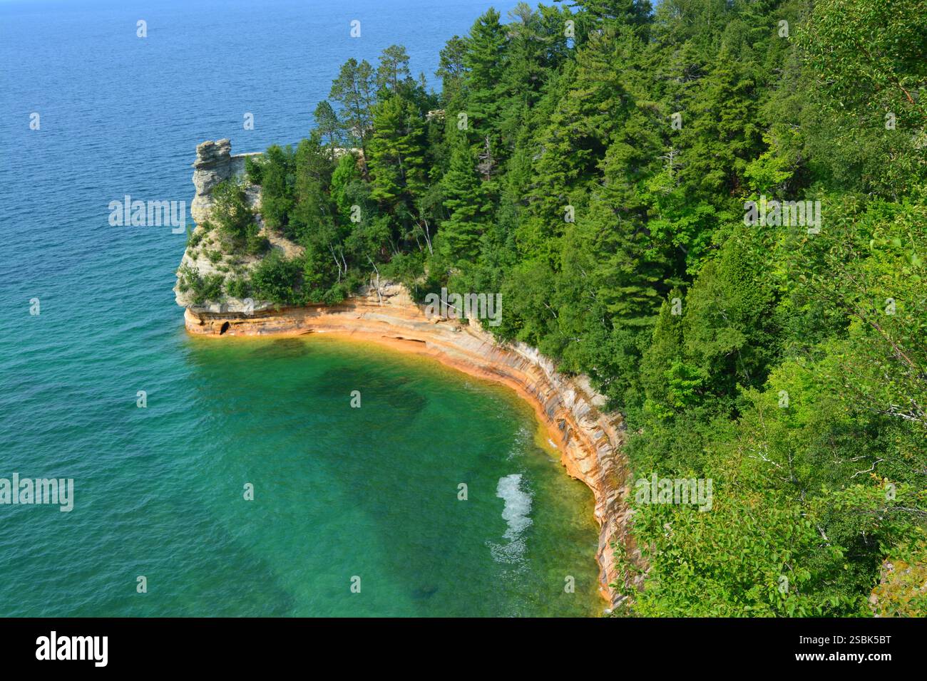 Pictured Rocks National Lakeshore Michigan USA Stock Photo - Alamy