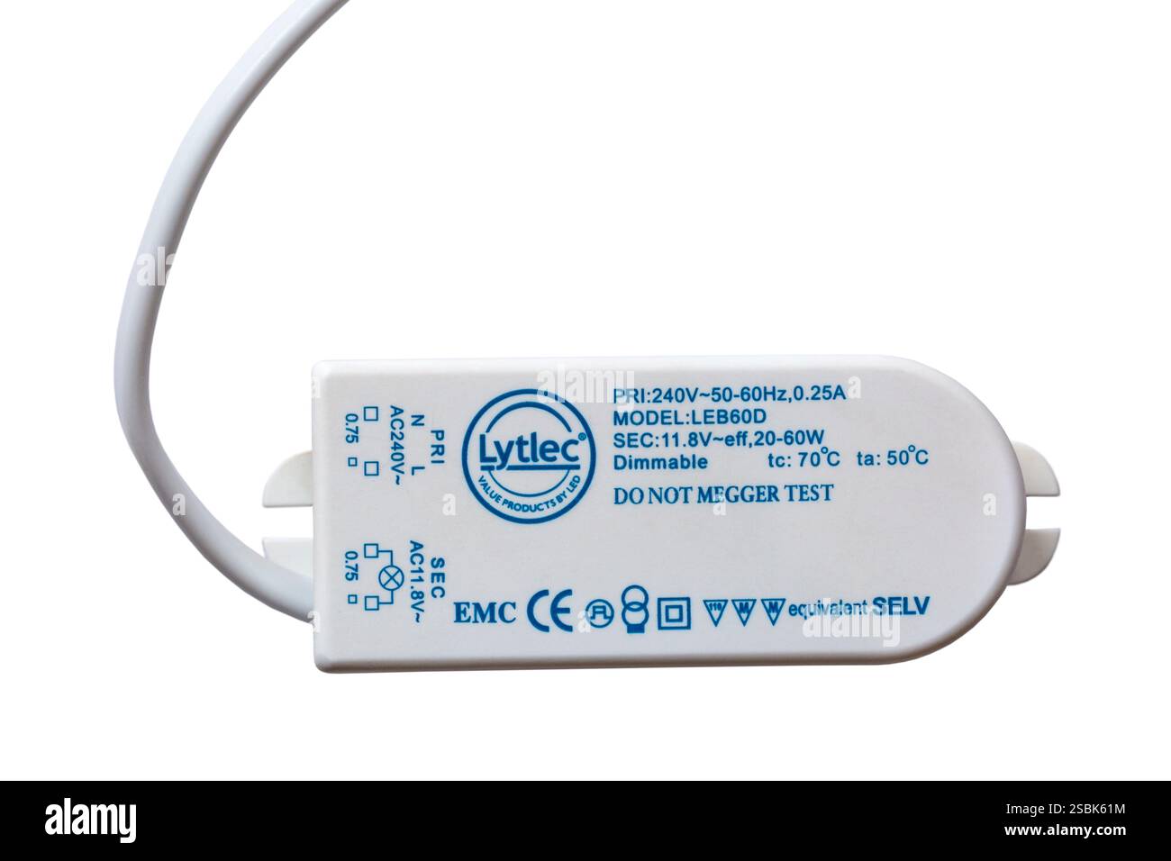 Lytlec low voltage Halogen transformer used to convert mains voltage to ...