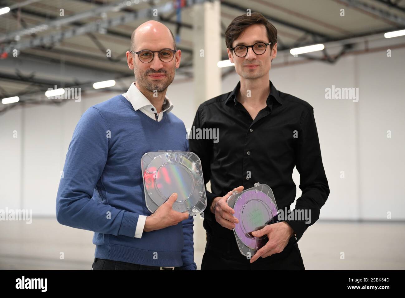 Aachen, Germany. 03rd Feb, 2025. The two founders of the semiconductor ...