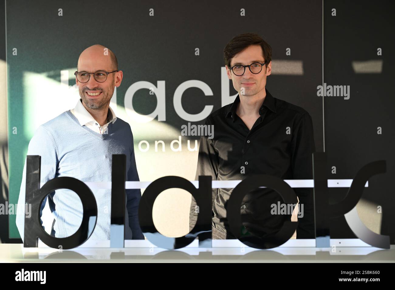 Aachen, Germany. 03rd Feb, 2025. The two founders of the semiconductor ...