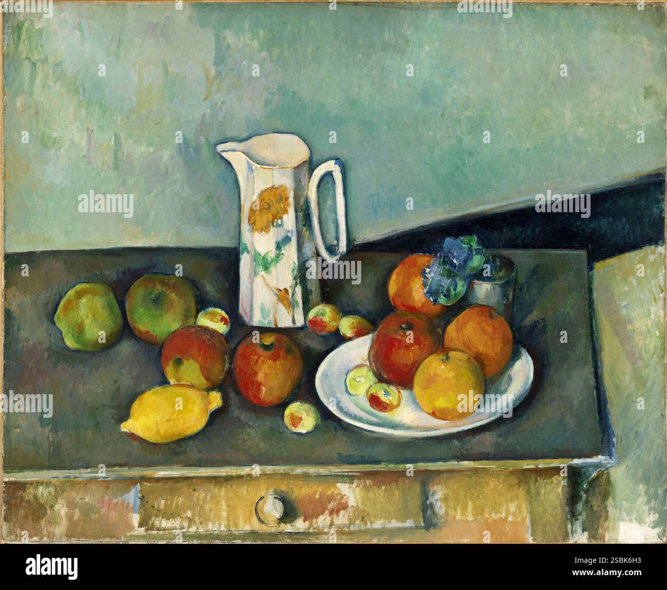 Still life. Paul Cezanne. Ca. 1890 Stock Photo - Alamy