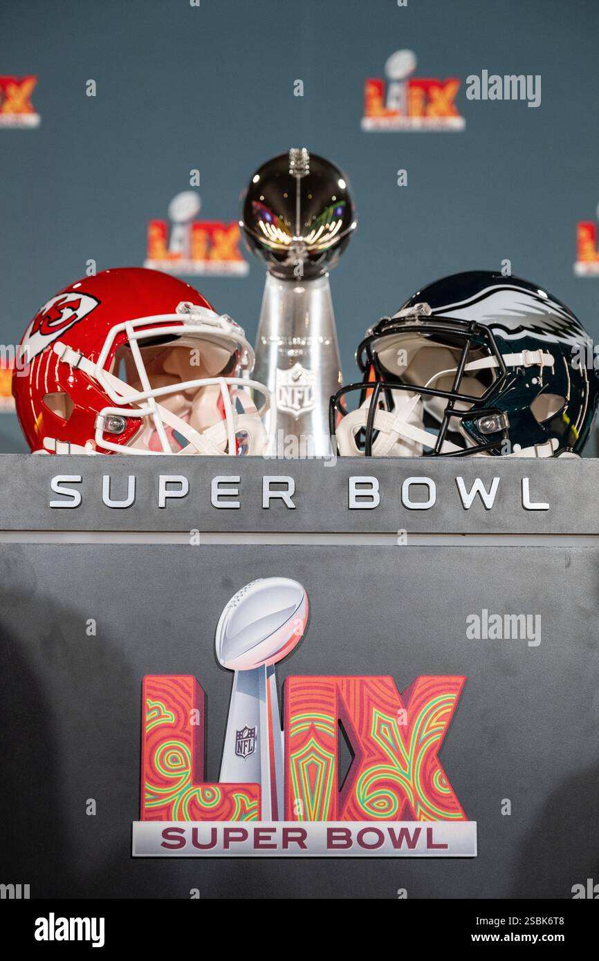 New Orleans, USA. 03rd Feb, 2025. American football, NFL, Super Bowl ...