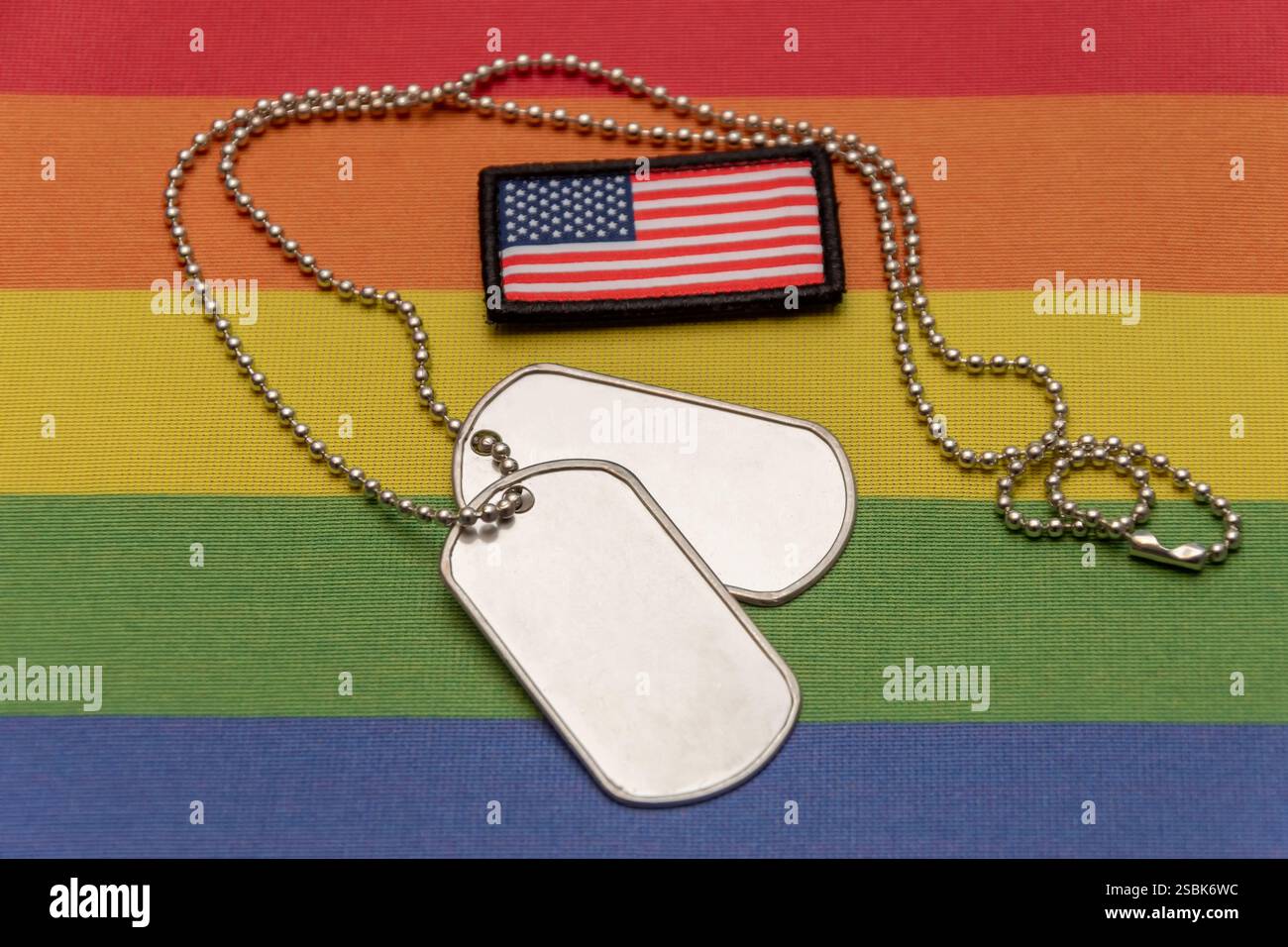 Transgender rights issue in the U.S. military - military badges against ...