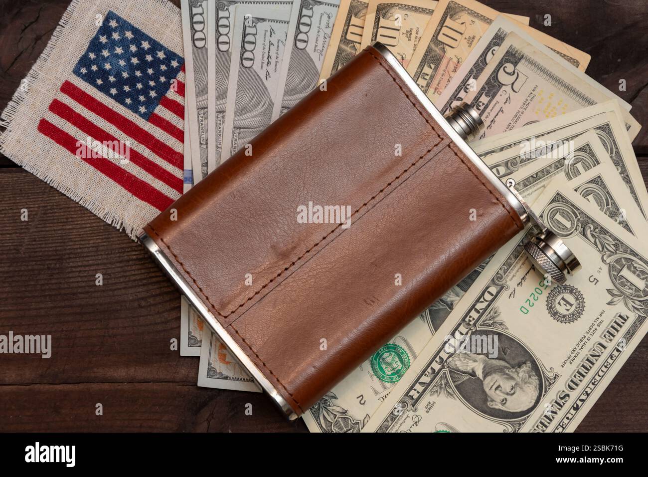 Money and alcohol in the same composition is an allegory of loss and ...
