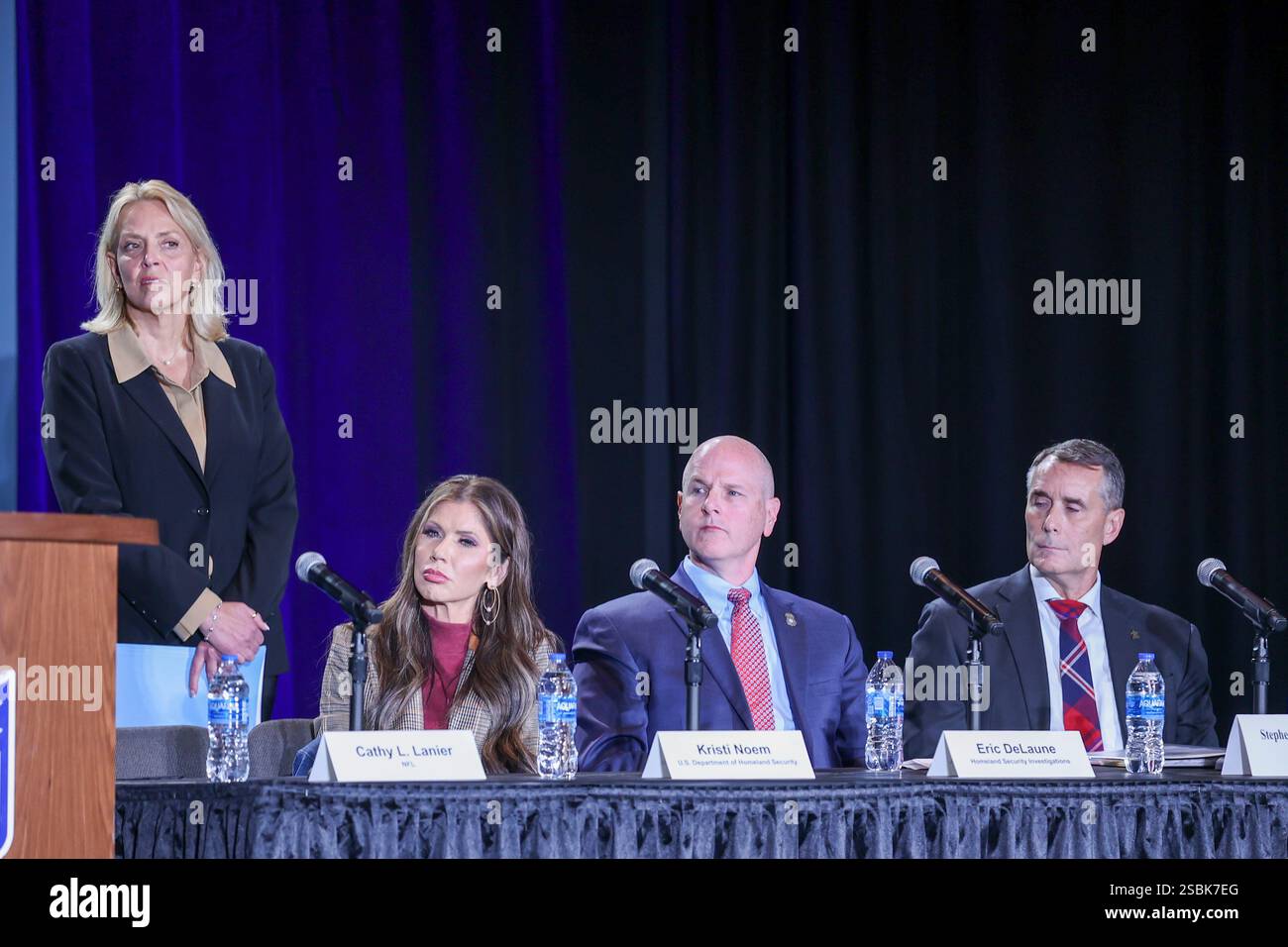 New Orleans, United States. 03rd Feb, 2025. (From left to right) Cathy ...