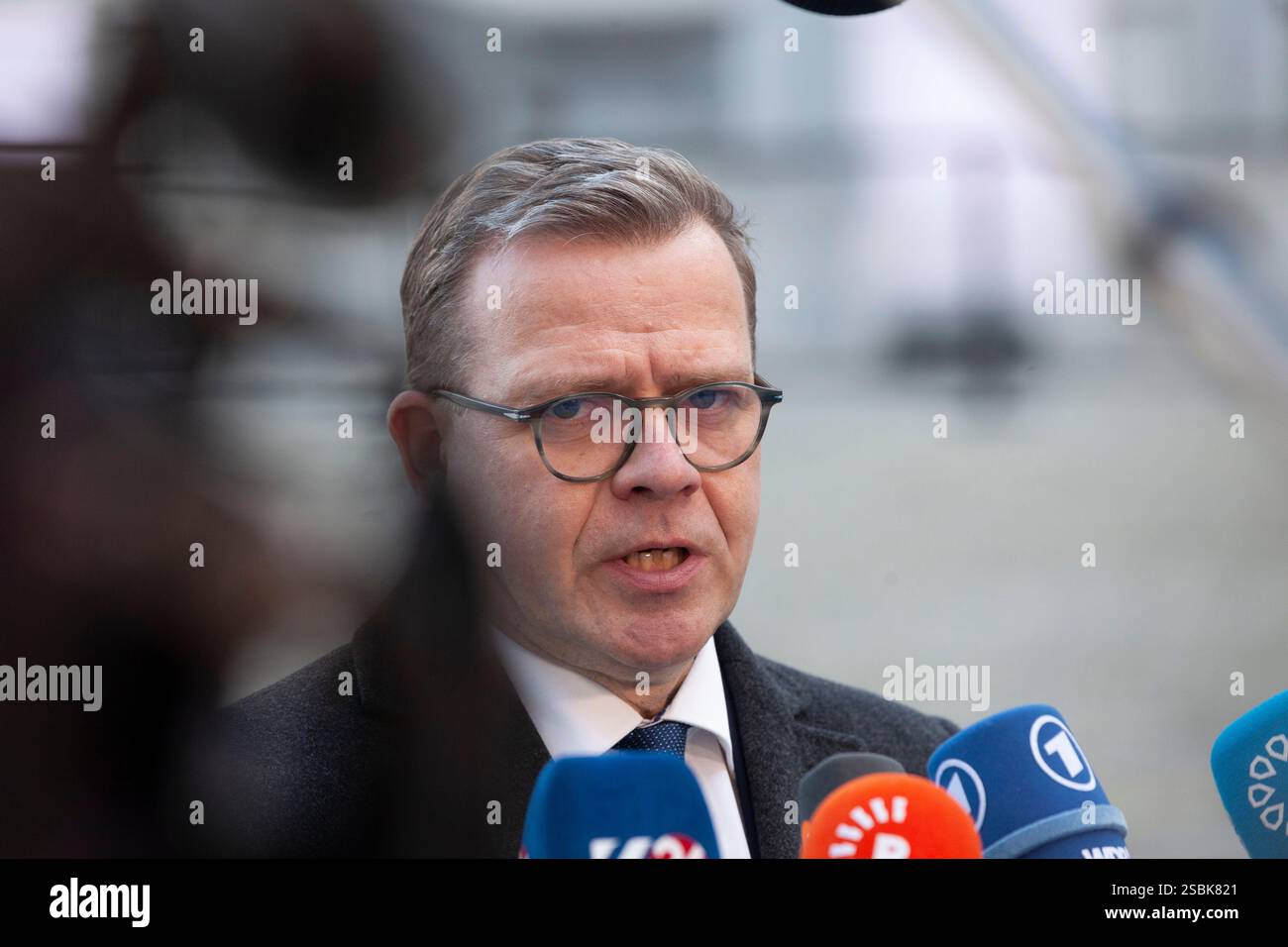 Brussels, Belgium. 03rd Feb, 2025. Petteri Orpo, Prime Minister of Finland. European leaders met ...